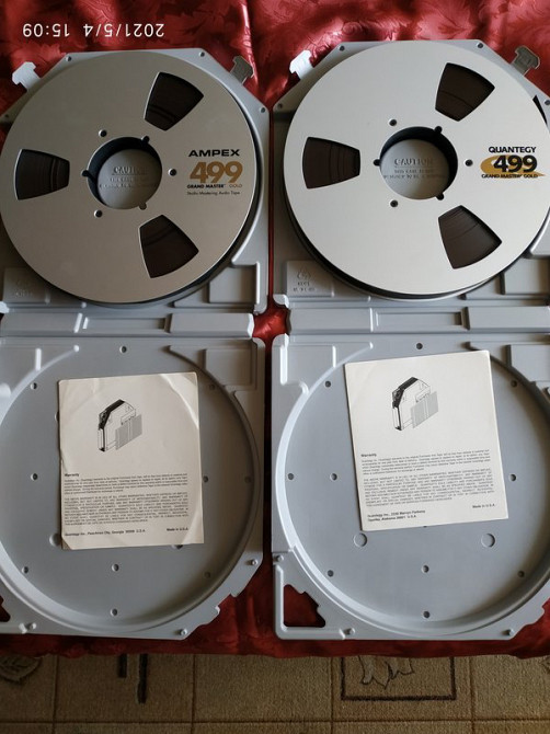 Мастер лента Ampex 499 и Quantegy 499 Grand Master Gold - 1" и 1/2"(на ...