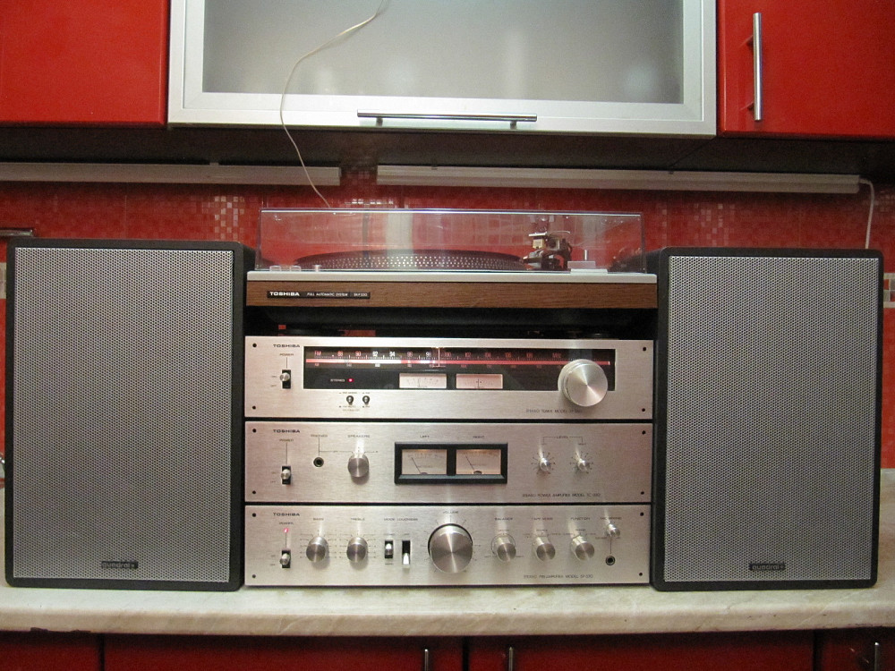 MEGA SOUND - Стереосистема TOSHIBA 330 HI-FI с Проигрывателем Винила ...